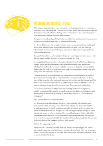 salesessentials.com The Sales Brain - Resilience, Wellbeing and Healthy ...